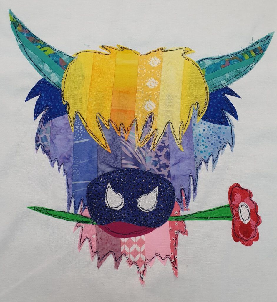 Highland Cow Pattern by Delphine Brooks - Bright Quilting