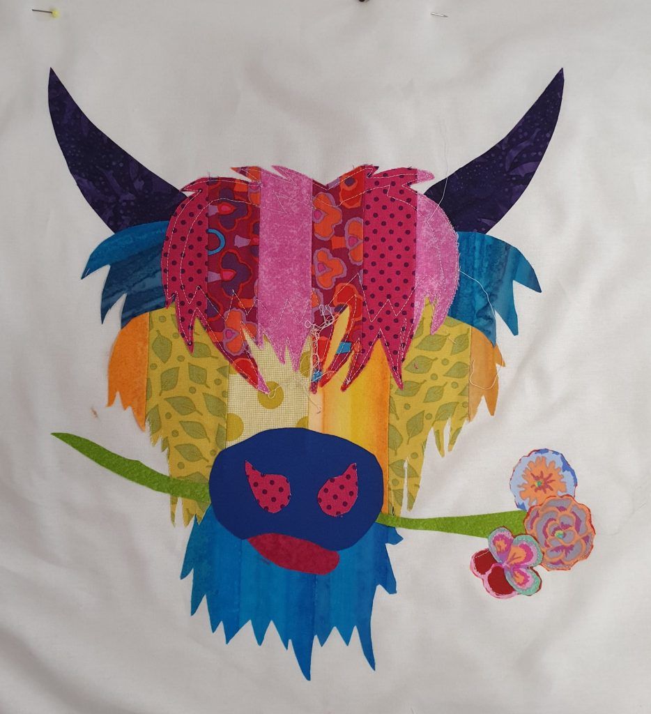 Highland Cow Pattern by Delphine Brooks - Bright Quilting